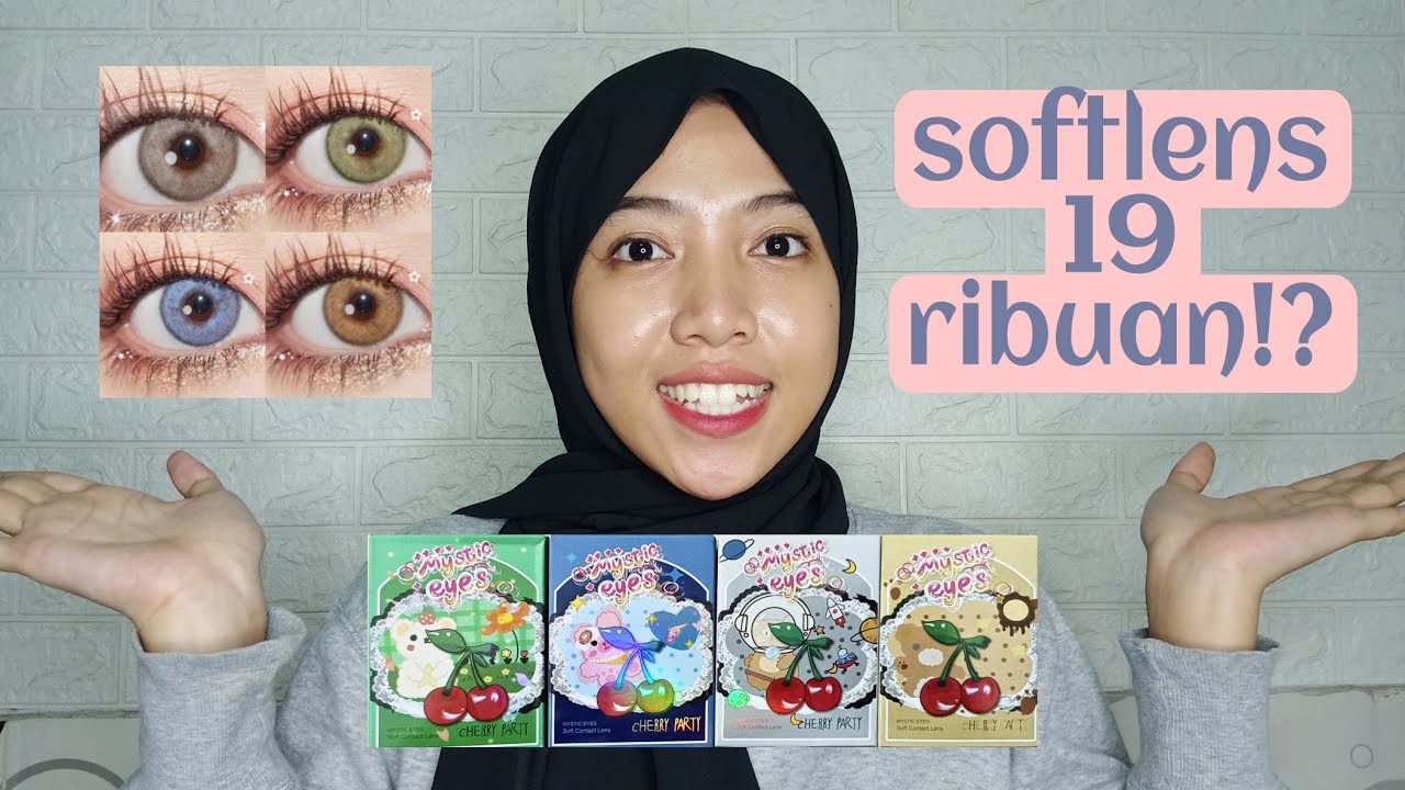 Softlens murah // review mystic eyes softlens sorayama all colour - YouTube