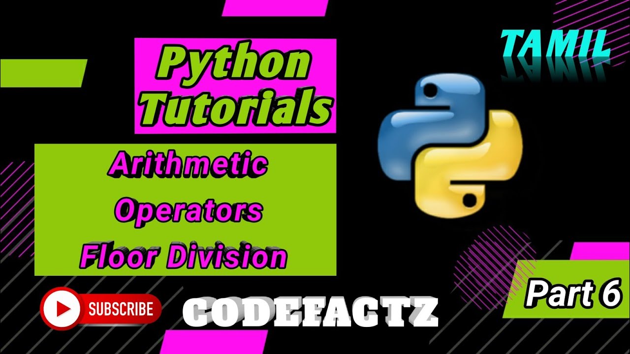6 Arithmetic Operators In Python Floor Division In Python Tutorials 3227