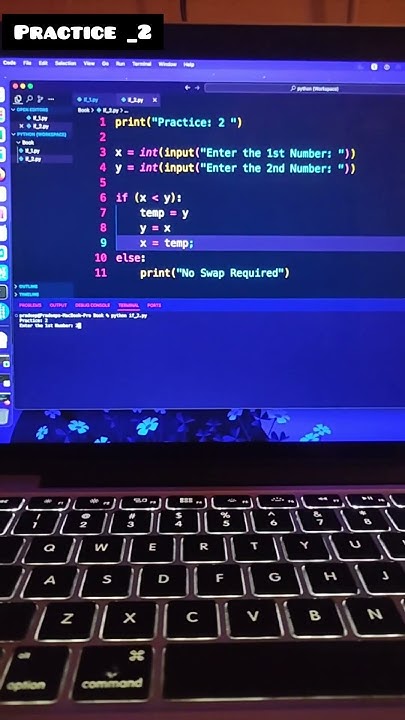 Day-2 #coding #python #ytshorts #youtubeshorts #trending #jobs #try #vscode - YouTube
