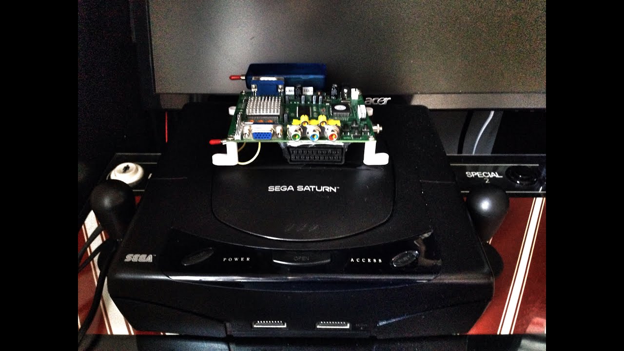 Saturn en VGA sur écran PC/TV (mod GBS 8200) - YouTube