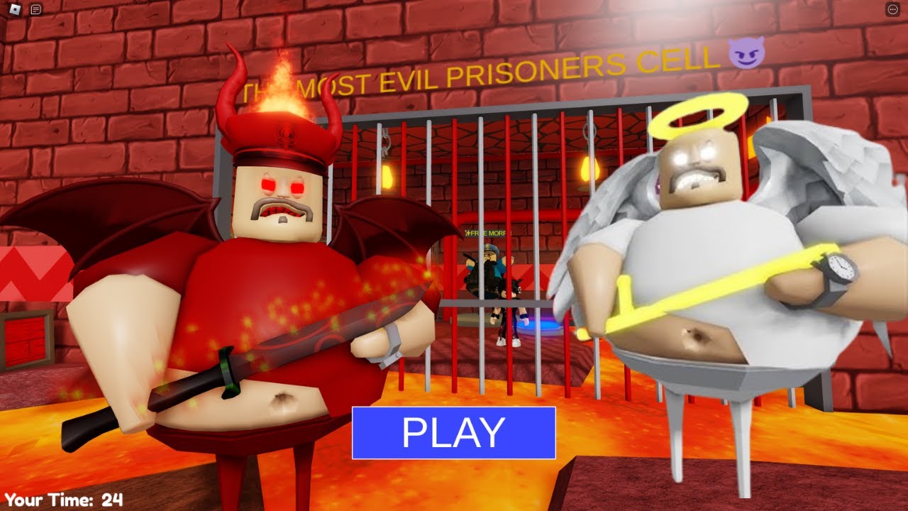😈DEVIL AND ANGELS BARRY'S PRISON RUN! (FIRST PERSON OBBY!) 😇 - YouTube