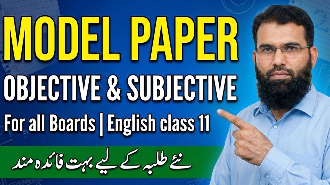 New model paper for annual exam 2026 | New Syllabus | English class 11 ...