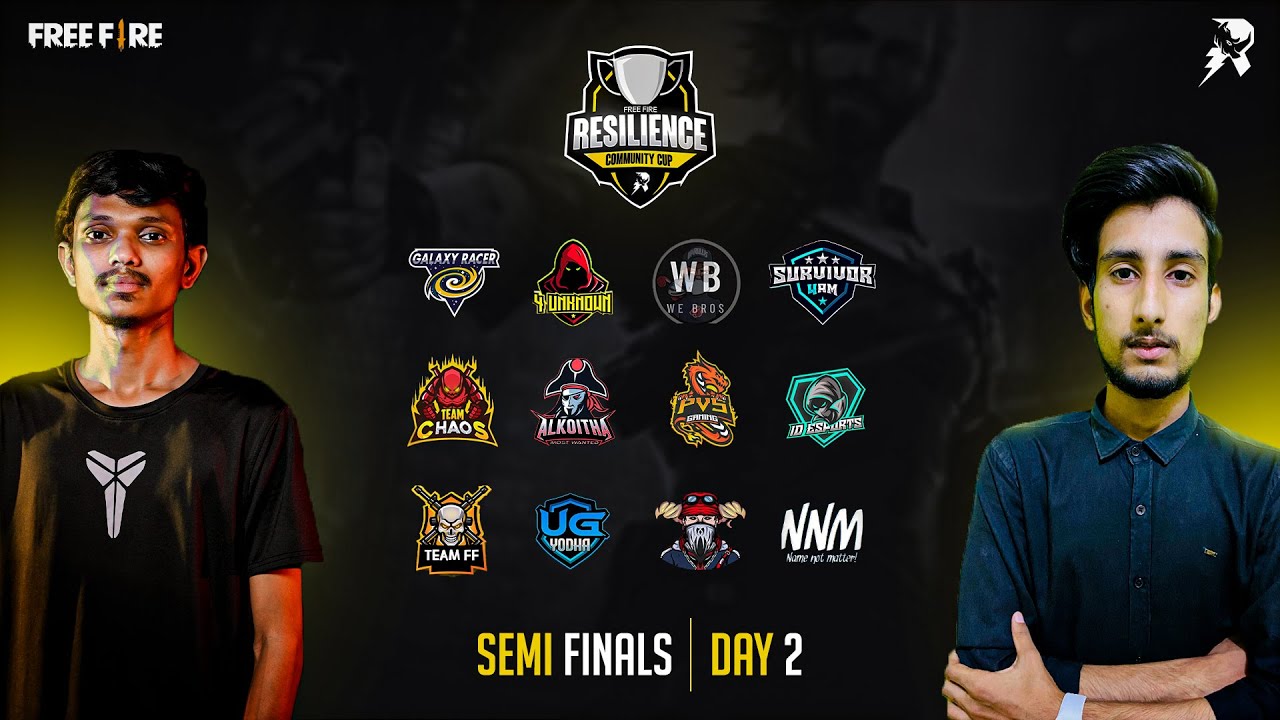 RESILIENCE ESPORTS FREE FIRE COMMUNITY CUP | Ft.4UN,GXR,CHAOS | SEMI ...