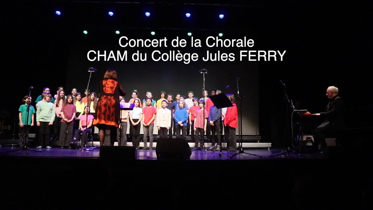 Concert CHORALE CHAM du Collège Jules FERRY à EPINAL / Piano Christophe ...