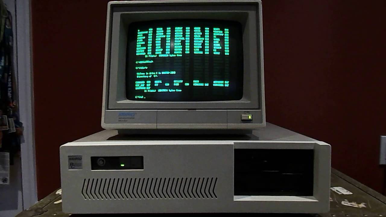 8088 KayPro PC - Brand New / Startup - YouTube