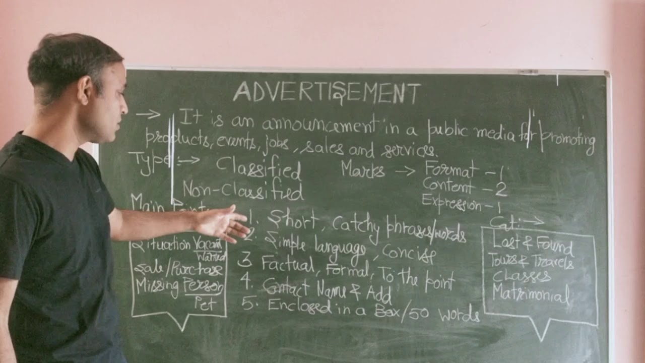 ADVERTISEMENT WRITING FOR CLASS 11TH AND 12TH (PART 2) - YouTube
