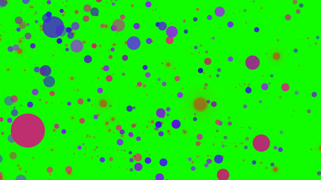 4K Green Screen Free - PURPLE PINK AND BLUE DOTS LIGHTLY FLOWING ACROSS ...