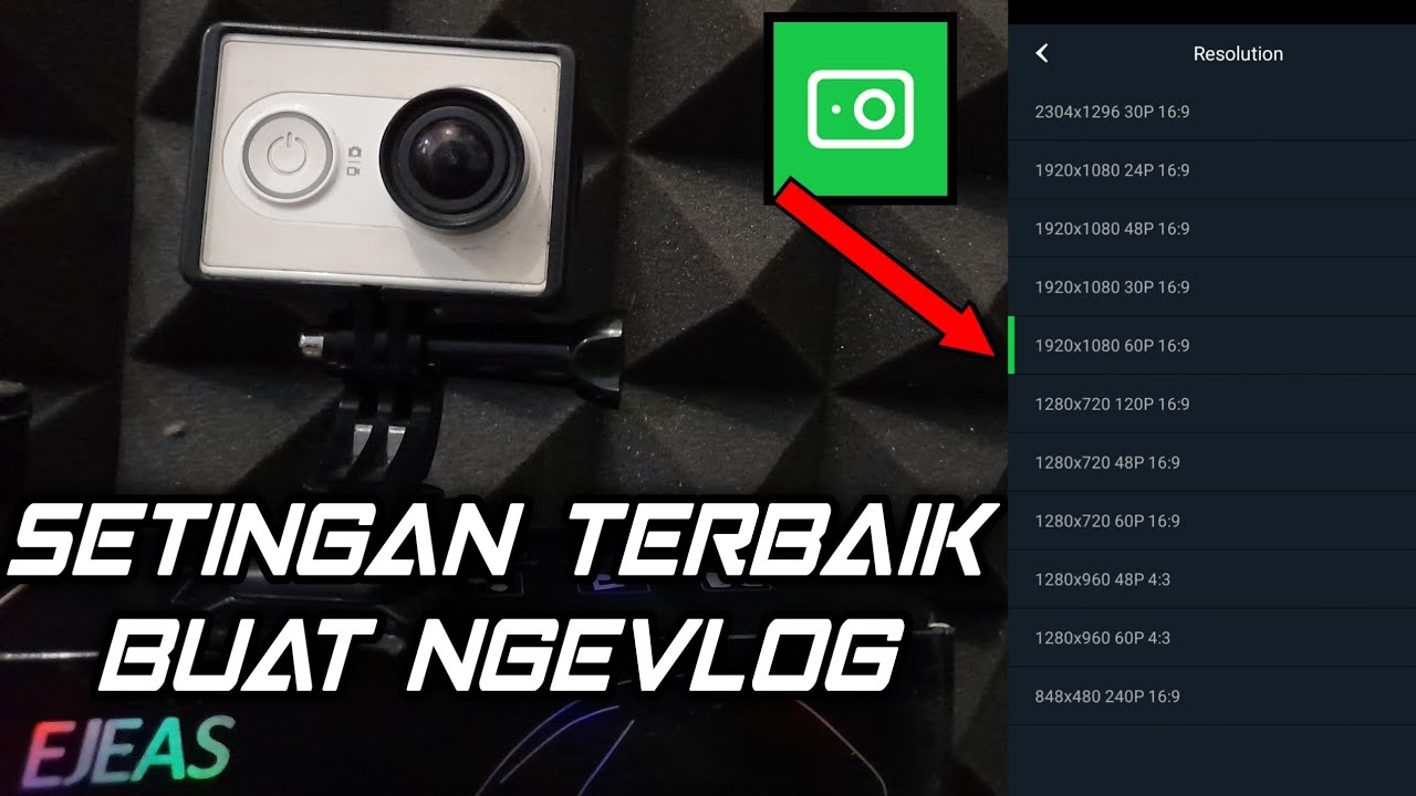 CARA SETTING YI CAM | SETTINGAN TERBAIK YI CAMERA BUAT NGEVLOG - YouTube