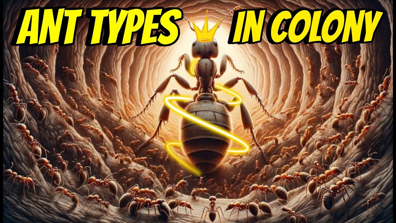 Ant Types in Colony 🐜What are the duties of them in the colony 🏠 - YouTube