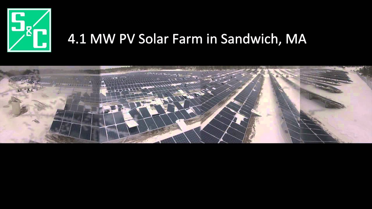 S&C Construction of 4.1MW Solar Farm in Sandwich, Massachusetts - YouTube