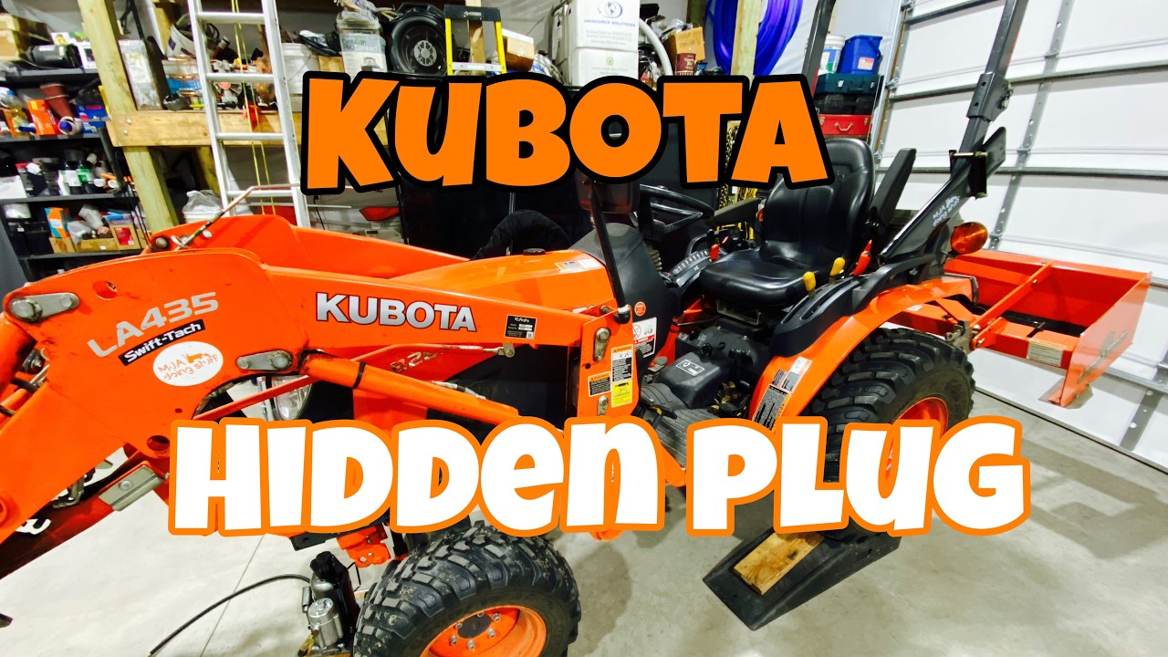 Kubota Hidden Drain Plug - YouTube