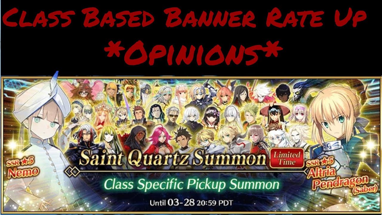 [FGO] Class Based Banner *Opinions* - YouTube