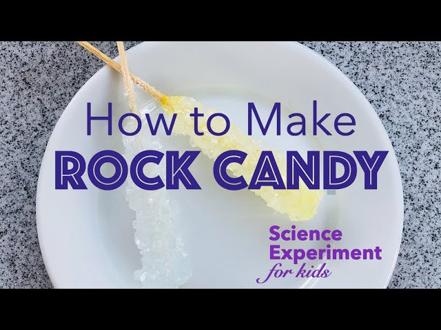 Rock Candy Experiment Graph Science Project: Make Your Own Crystals