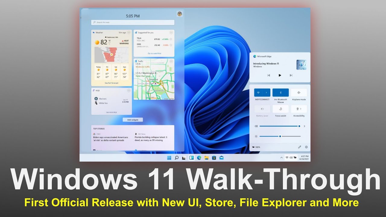 Windows 11 Deep Dive: Walking Through The New OS - YouTube
