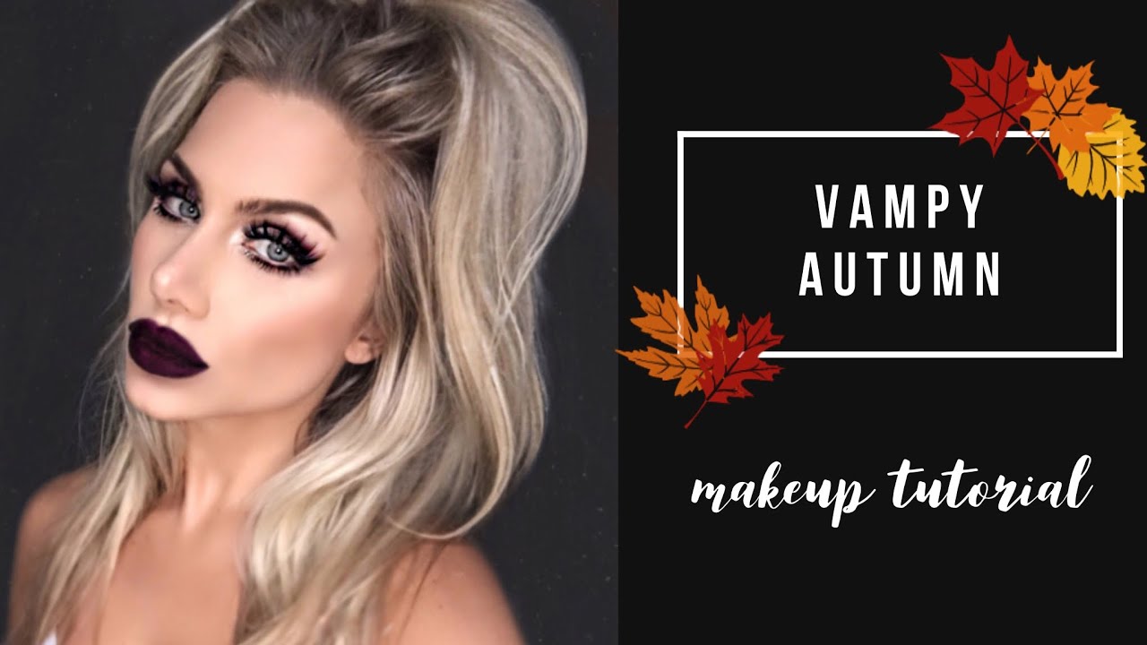 vampy fall makeup tutorial | taylor bee - YouTube