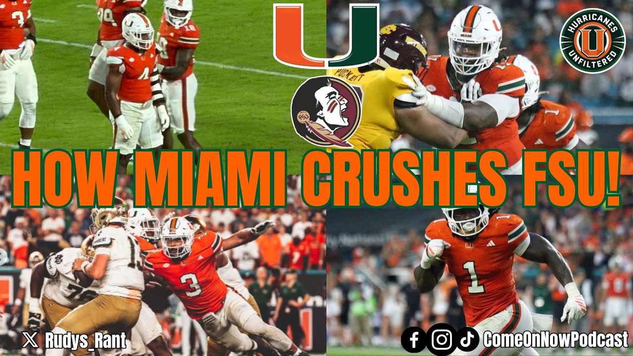 Miami Hurricanes WILL WIN BIG if They Do THREE THINGS vs. Florida State ...