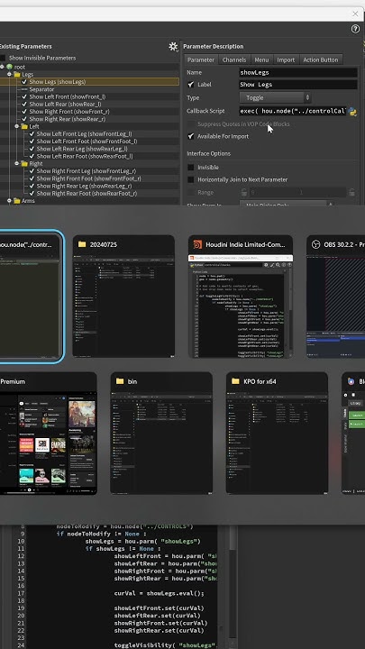 Control custom UI via the Callback Script parameter #tipsandtricks #houdinifx - YouTube