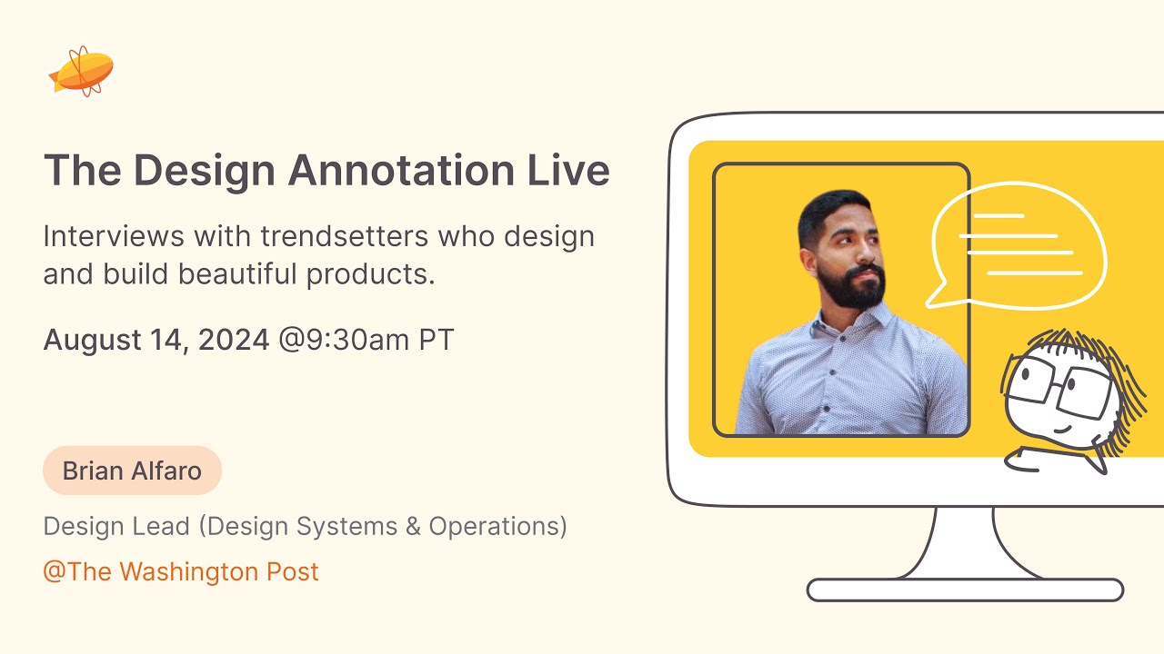 The Design Annotation Live: An Interview w/Brian Alfaro, Design Lead ...