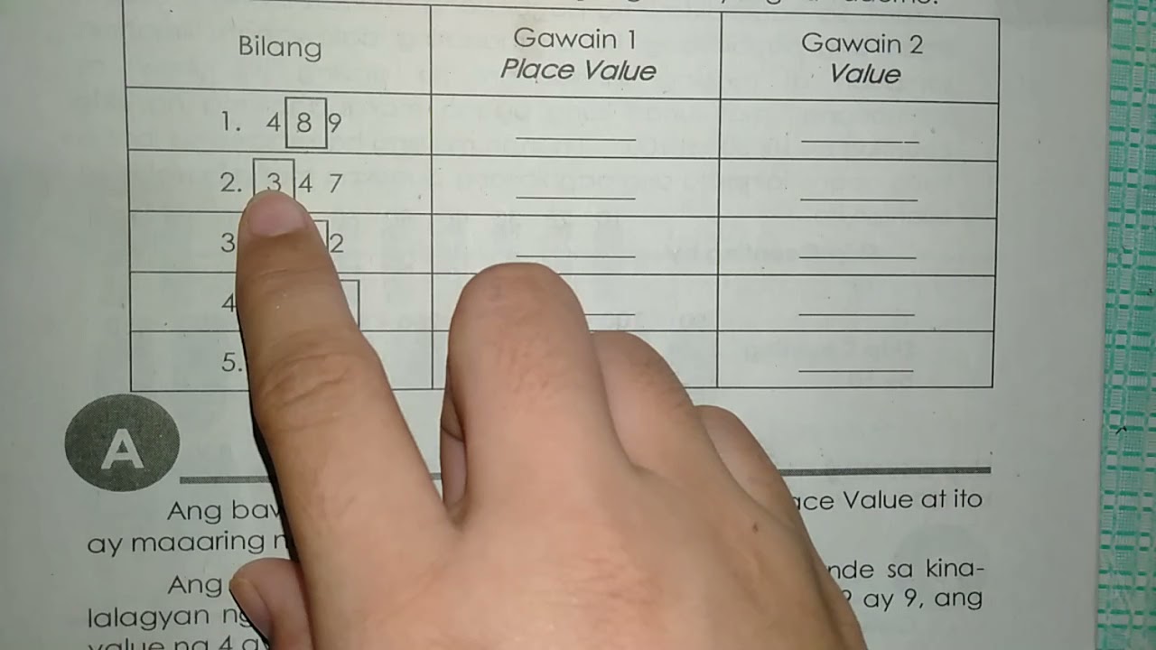 Ibigay ang place value at value - YouTube