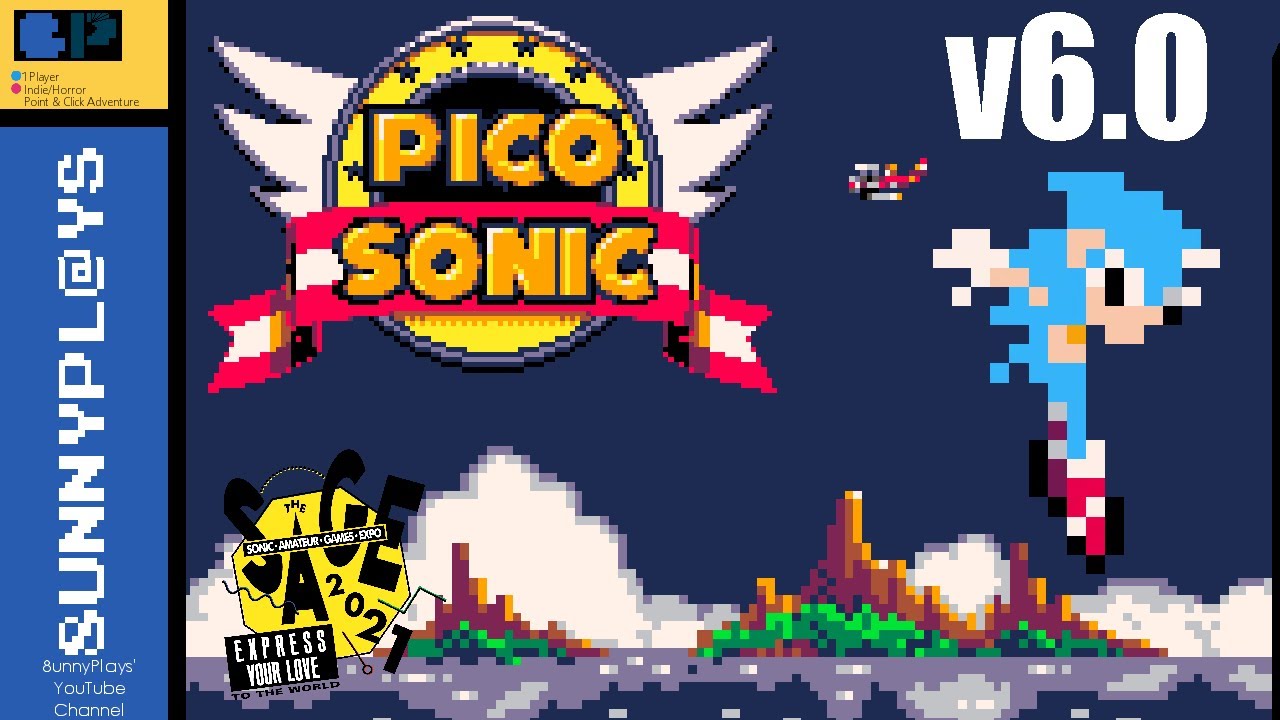Sonic fan game turn into PICO-8 | pico sonic v6.0 (SAGE 2021 DEMO ...