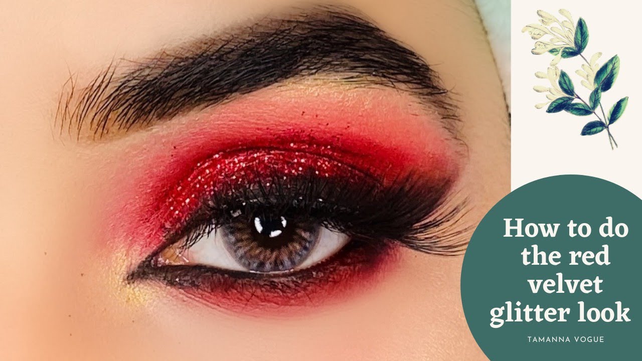5 MINUTE Red Velvet Smokey Eye Makeup For Valentine Day Step-By-Step ...