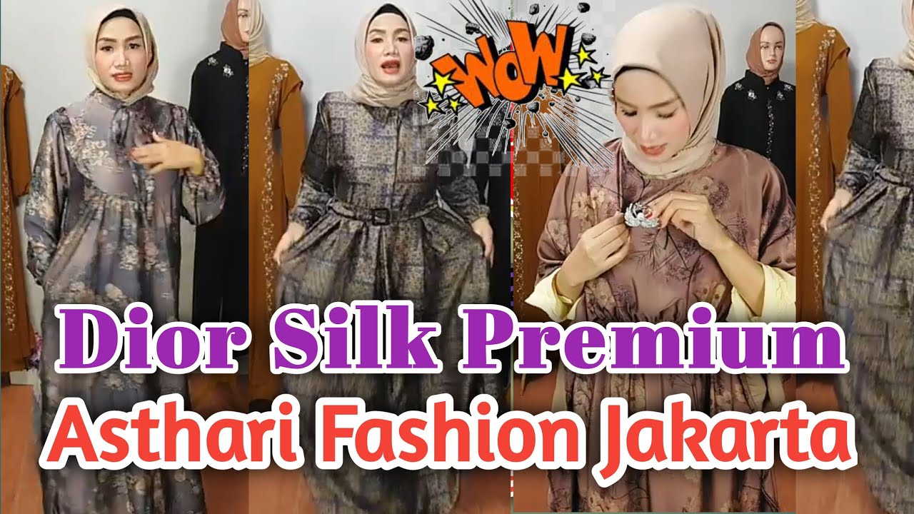 Model Gamis Dior Silk Premium Asthari Fashion Jakarta #onlineshopping # ...