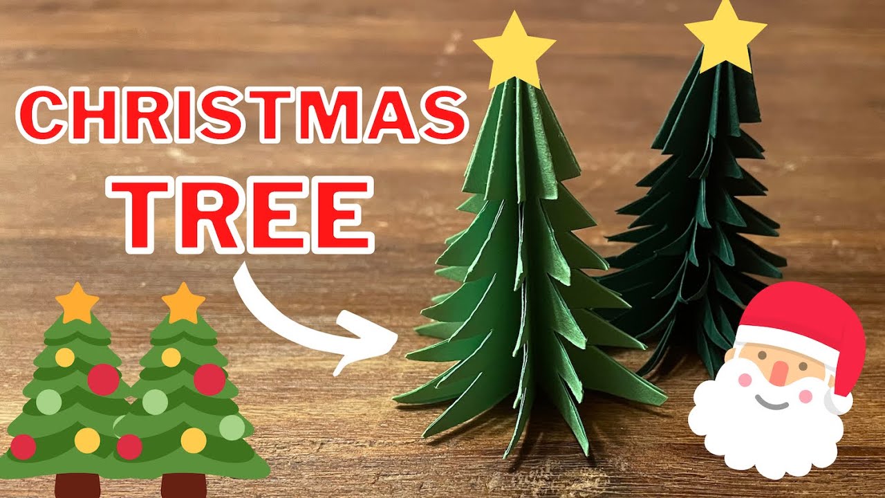 How to make paper christmas crafts (NO GLUE) - DIY Christmas ...