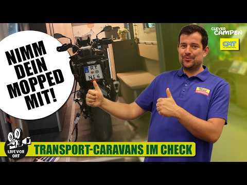 Mit dem Motorrad zum Campen - Transportcaravans machen es möglich