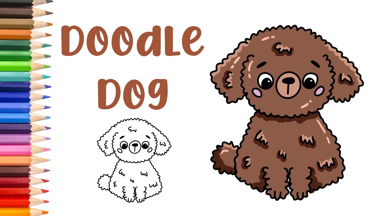 How to Draw Doodle Dog Easy || Easy Step By Step Drawing Tutorial - YouTube