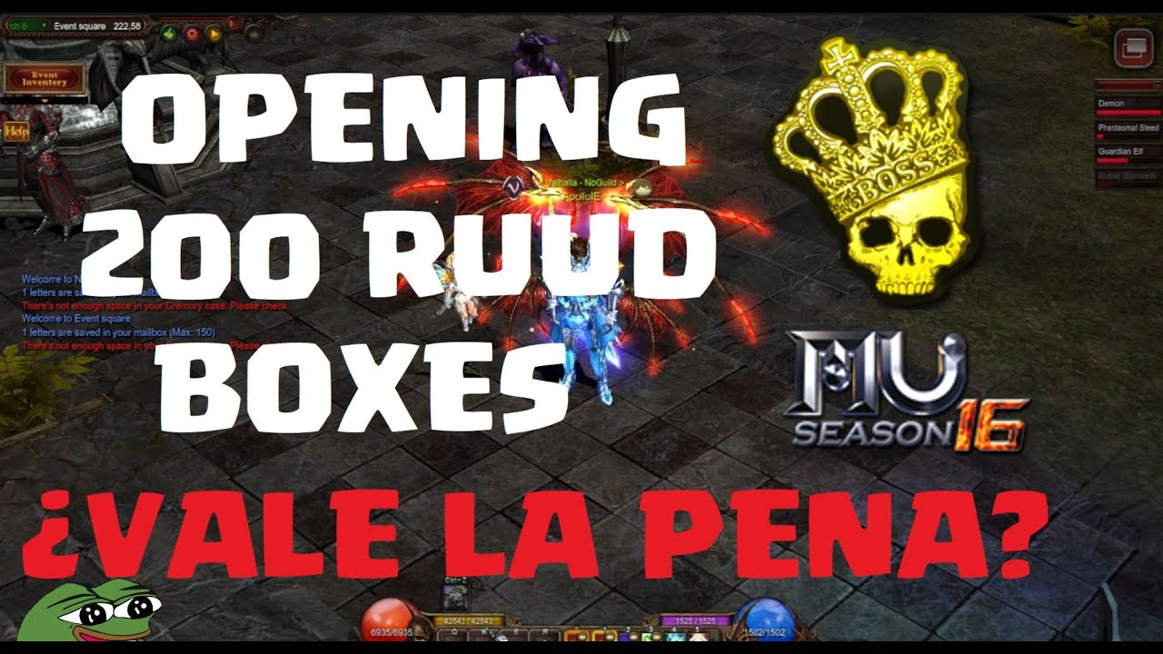 👑 FARMEANDO RUUD PT.2 EVENT SQUARE (DROP TEST) 😏 - MU ONLINE WEBZEN ...