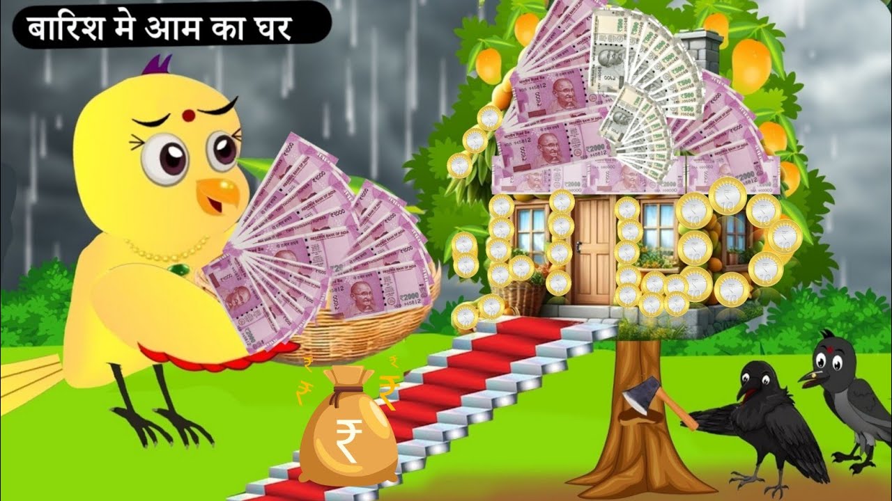 चिड़िया की कहानी | Rano Chidiya Wala Cartoon | Kalu Kauwa Wala Cartoon ...