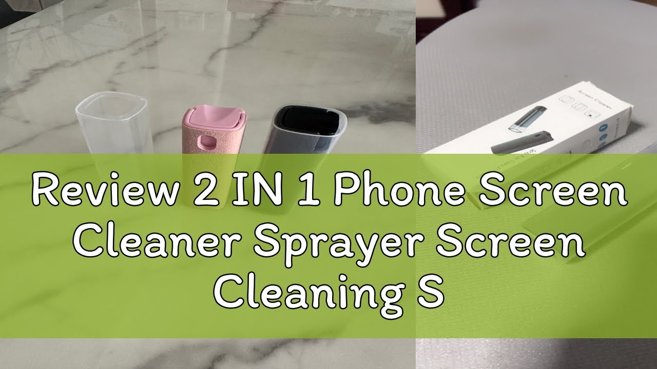 Review 2 IN 1 Phone Screen Cleaner Sprayer Screen Cleaning Screen ...