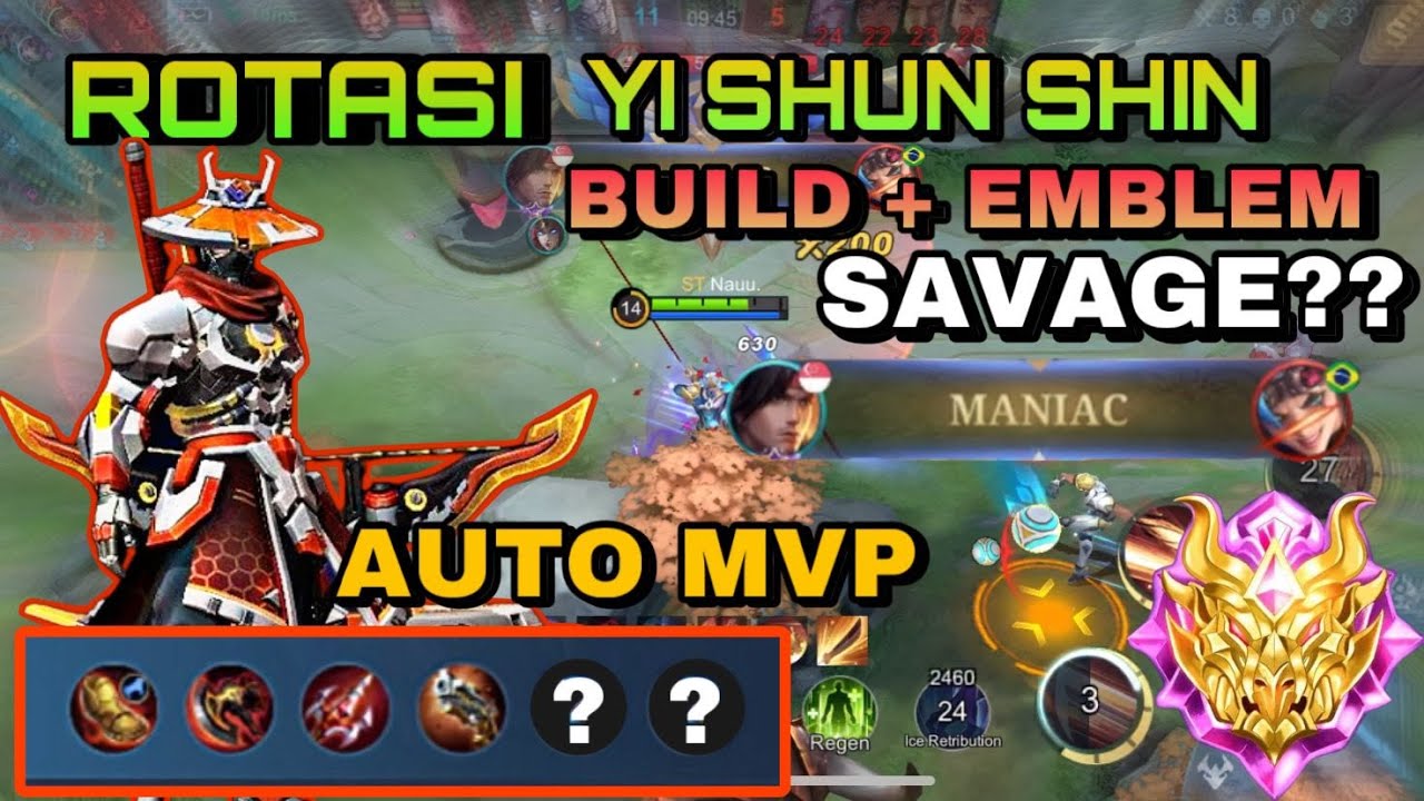 GAMEPLAY YSS LAMBADA EMBLEM YSS & BUILD YSS TERSAKIT 2023 TUTORIAL YSS ...