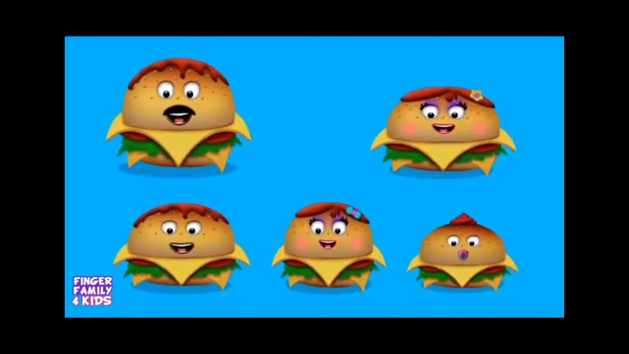 Burger Finger Family - YouTube