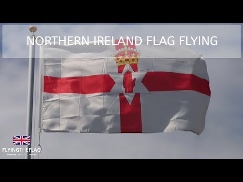 Northern Ireland Flag / Ulster Banner Flying