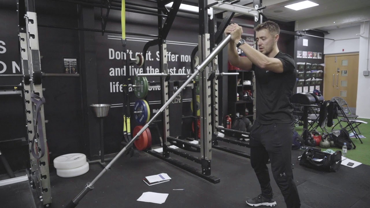 Landmine Rotations for Boxing - YouTube