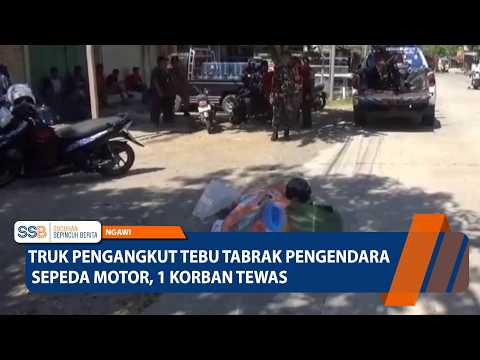 Truk Pengangkut Tebu Tabrak Pemotor, Satu T3w4s – NGAWI