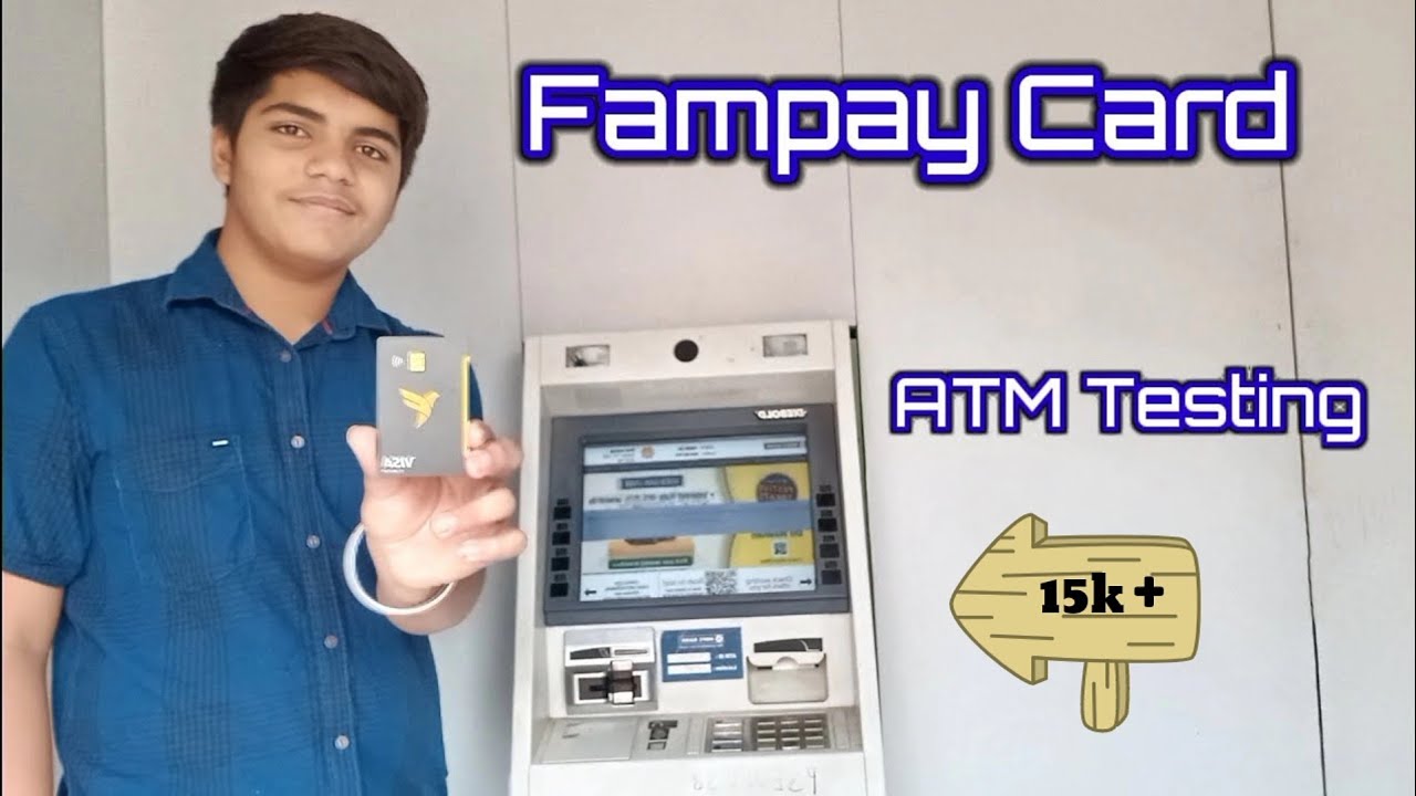 FAMPAY VISA CARD ATM TESTING • fampay visa card ATM cash withdraw ...