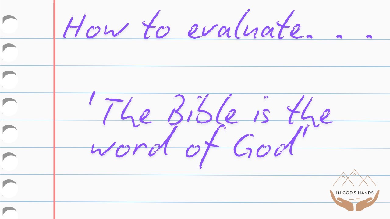 GCSE RE: Model Answer - Evaluate the Bible is the word of God - YouTube