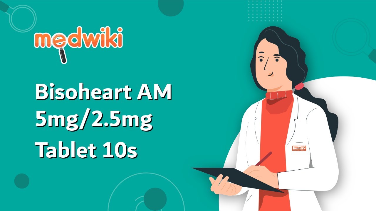 Bisoheart AM 5mg/2.5mg Tablet 10s | Uses, Work and How to take. - YouTube