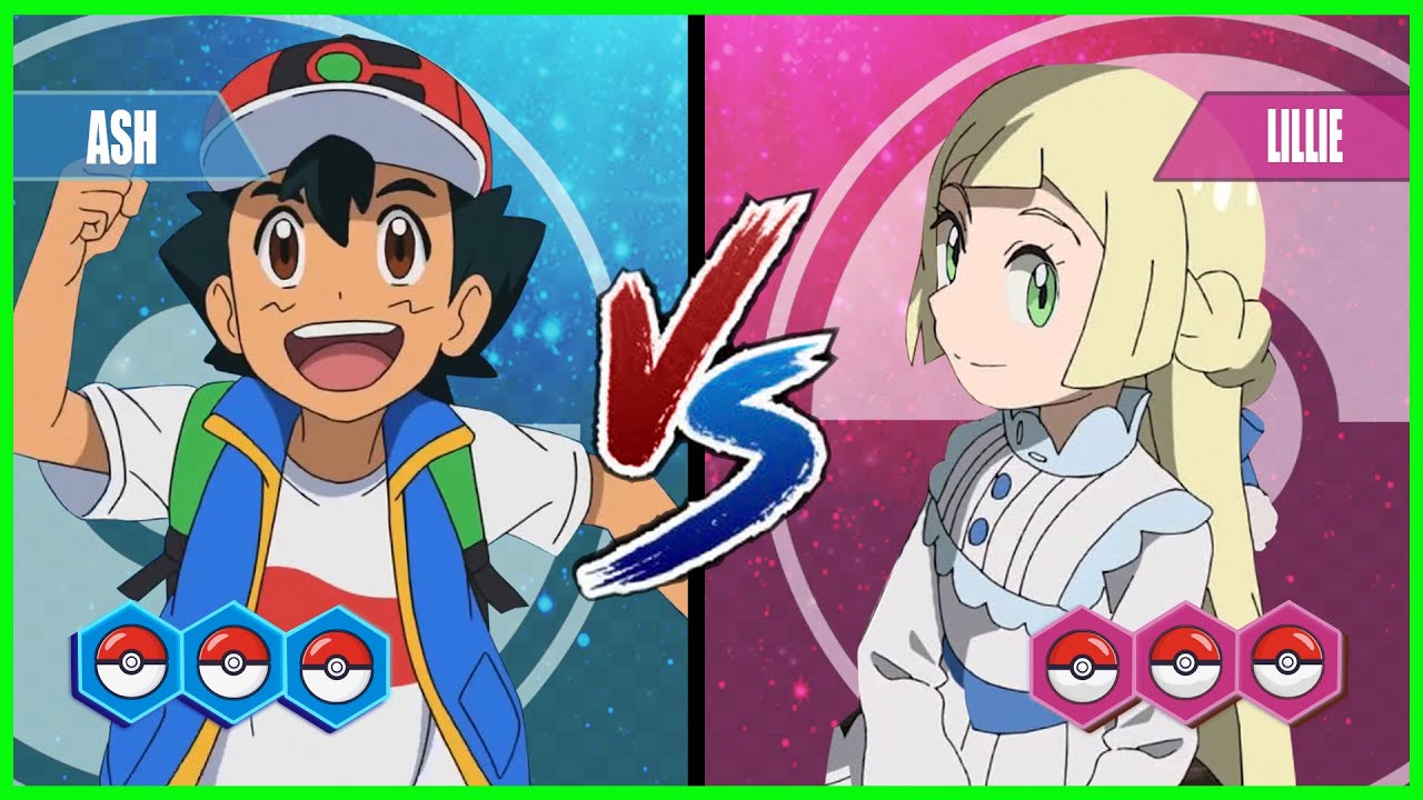 Pokemon Battle Pedia: Ash Vs Lillie - YouTube