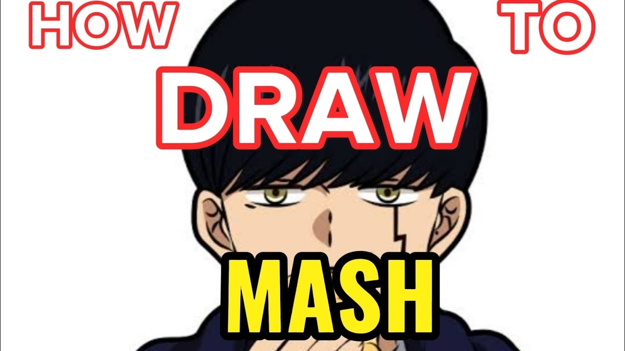 HOW TO DRAW MASH #anime #drawing - YouTube