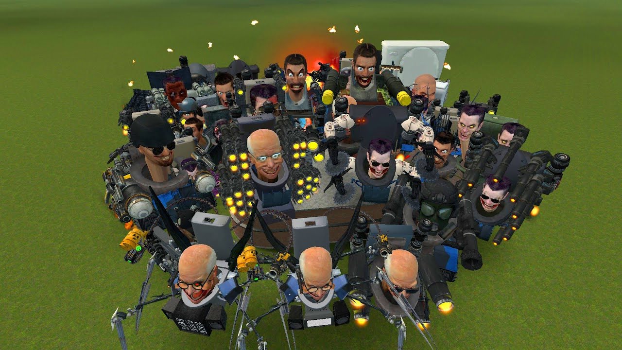 Mecha Astro G-Man & Titan Speakerman Fusion: The Ultimate GMOD Showdown ...