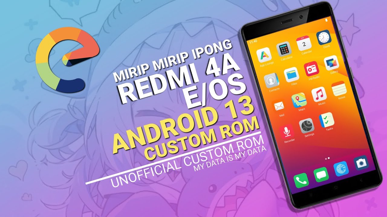 Custom Rom Redmi 4A e/OS Android 13 | IosDroid Unofficial Custom Rom ...