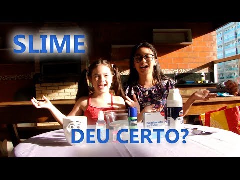 SLIME COM A MINHA PRIMA