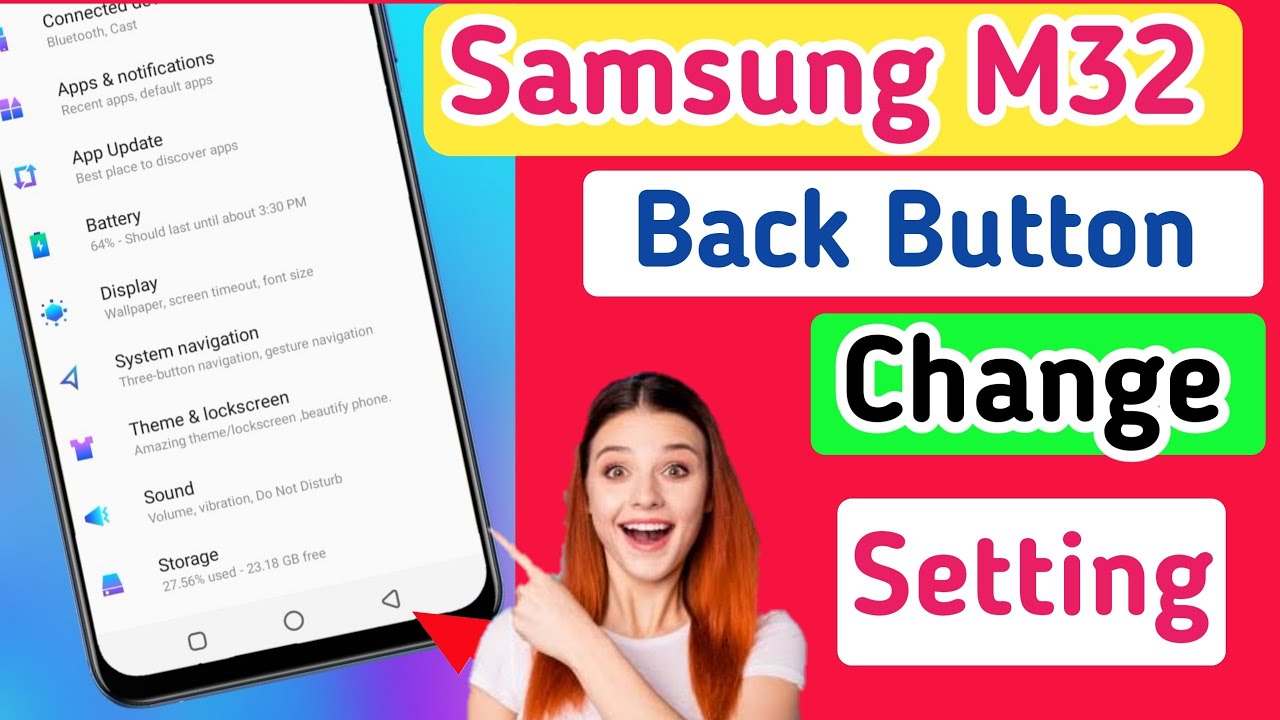 Samsung m32 back button setting/Samsung m32 back button change/Samsung ...