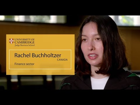 A finance career with the Cambridge MBA - Rachel Buchholtzer, Canada ...