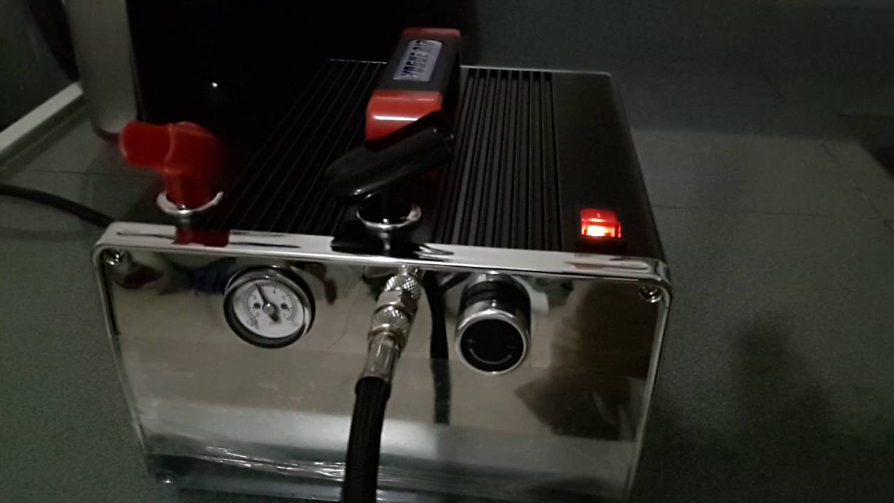 Hao Sheng 浩盛 HS217 airbrush compressor sound test - YouTube