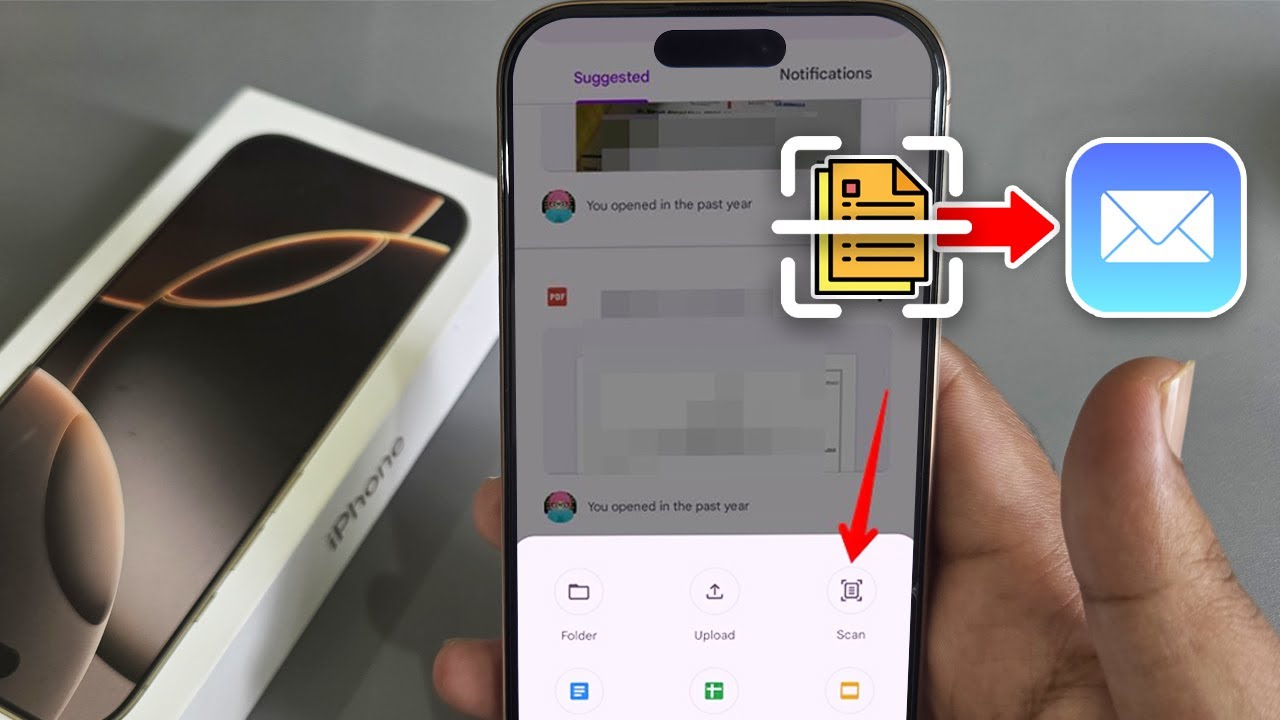 iPhone 16/16 Pro: How To Scan Documents And Send To Email - YouTube