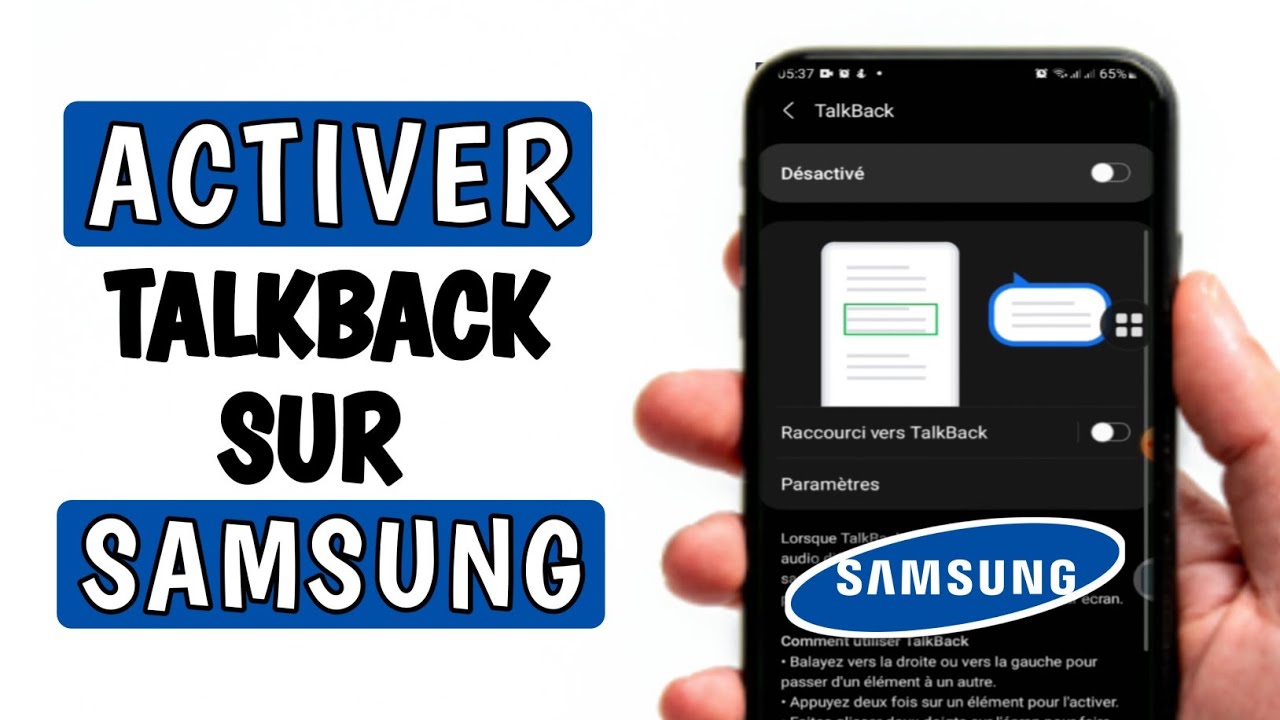 Comment activer TalkBack sur Samsung - activer talkback samsung - YouTube